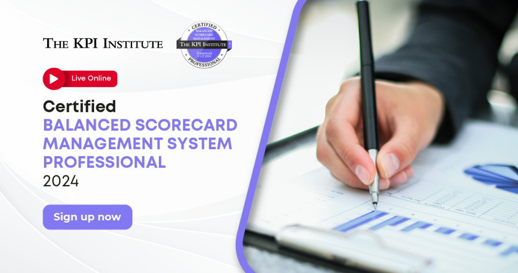 Certified Balanced Scorecard Management System Professional: a pathway ...
