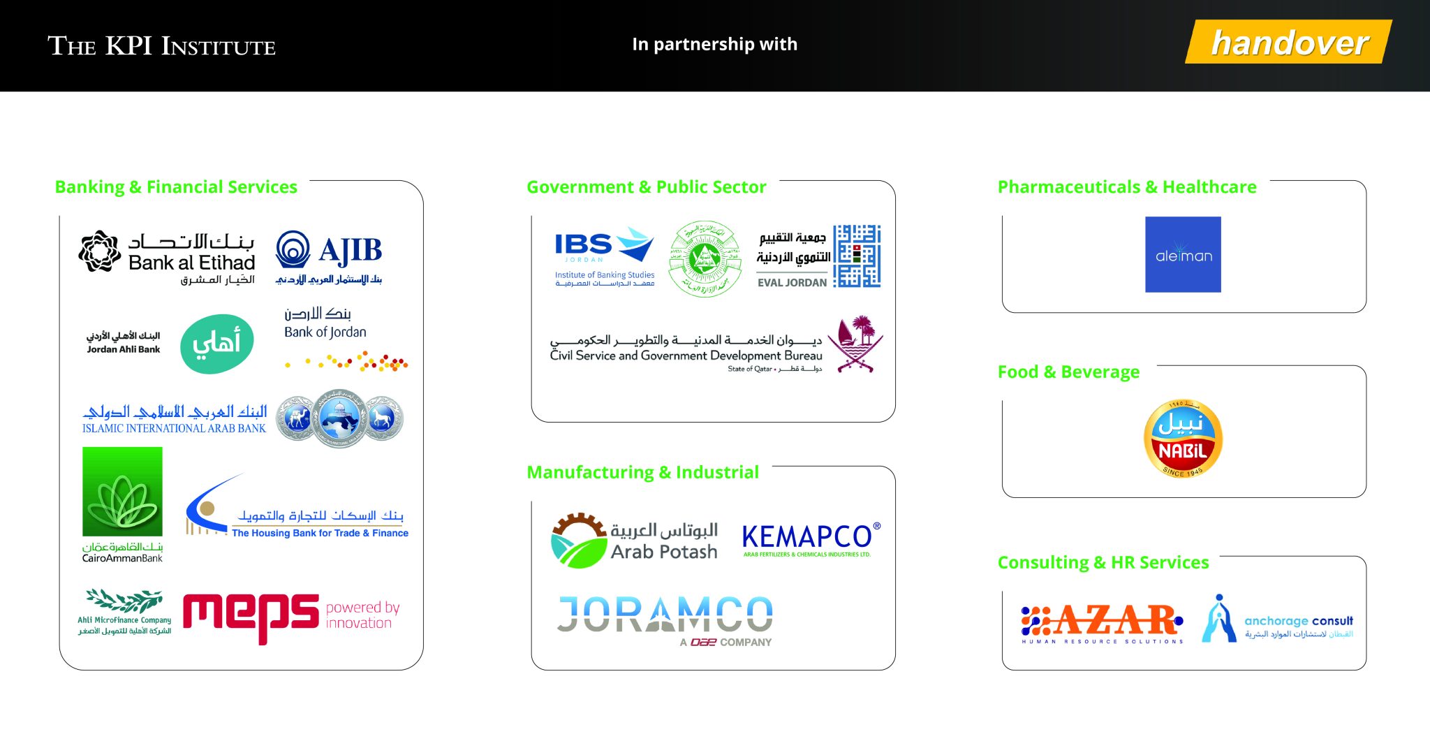 The KPI Institute and Handover Consulting partner to provide Certified KPI Professional course ...